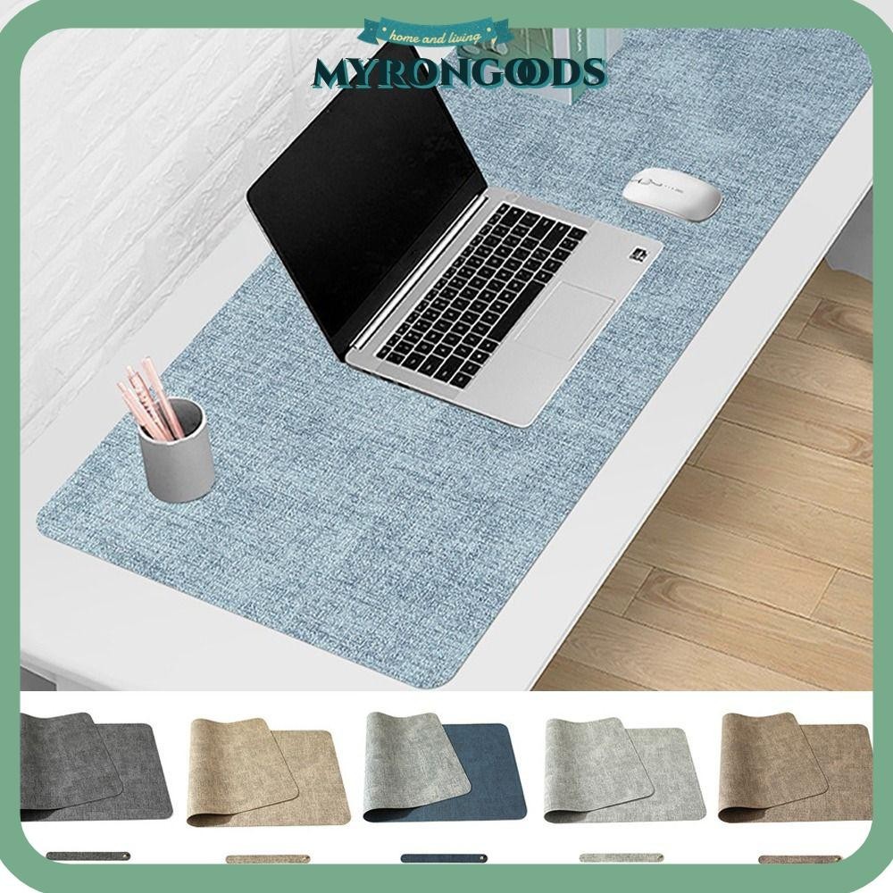 MYRONG 80*40cm Leather Mouse Mat Home Office Extra Large Laptop ...