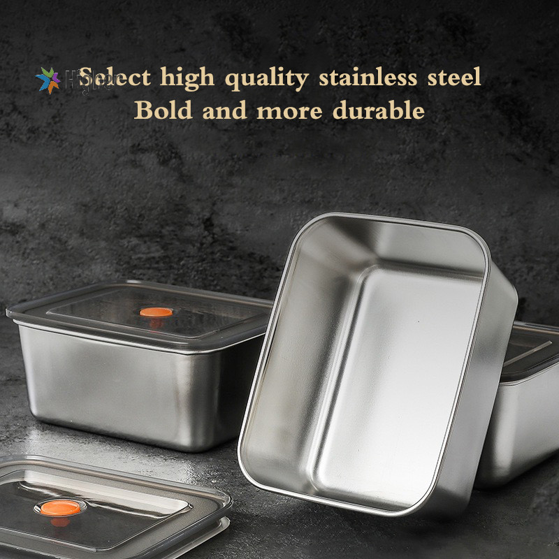 Higher＞ Stainless Steel Food Storage Serving Trays Rectangle Sausage ...