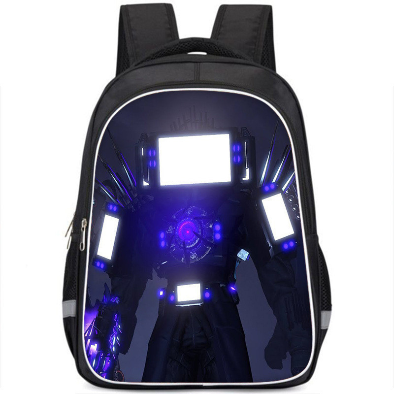 Skibidi Toilet Man Monitor Titan TV Man Sound Man Backpack Student ...