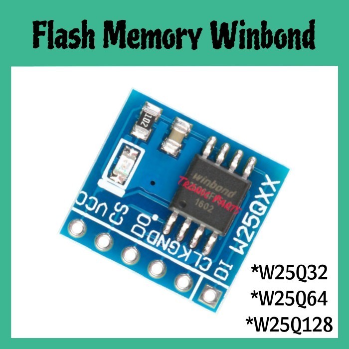 W25Q32 W25Q64 W25Q128 Flash Memory Windbond Module SPI Interface Chip ...