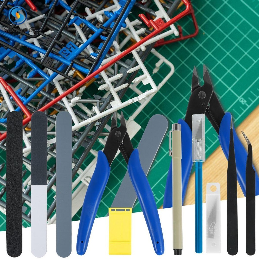 9pcs Modeler Basic Tool Set Complete Portable Hobby Building Model ...