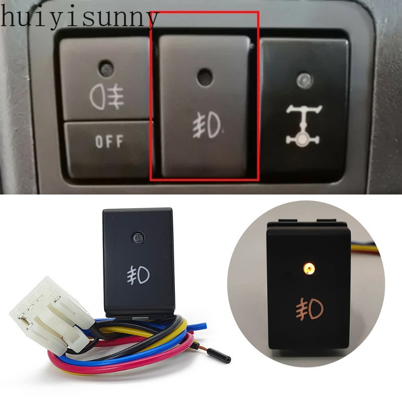 HYS Car LED light Front Fog Light Switch Rear Diff Push Button ...