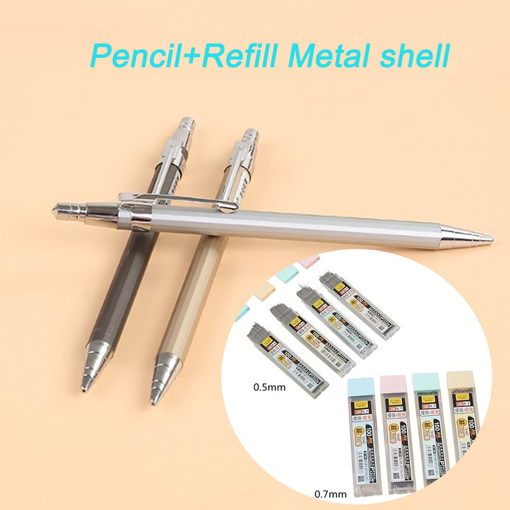 0.5/0.7mm Metal Mechanical Pencil Drawing Press Pencil Mechanica Pencil ...