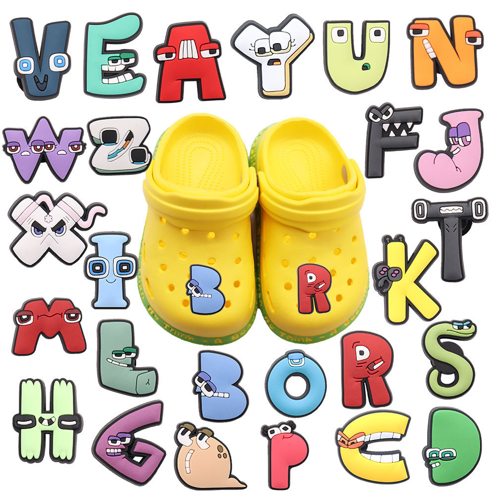 Letter jibits for croc Alphabet Lore Jibits Charm A-Z Letters Croc ...