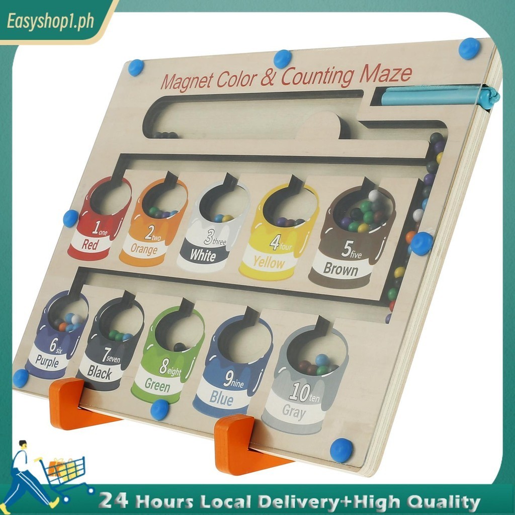 Magnetic Color and Number Maze with Magnetic Pen Educational Magnetic ...