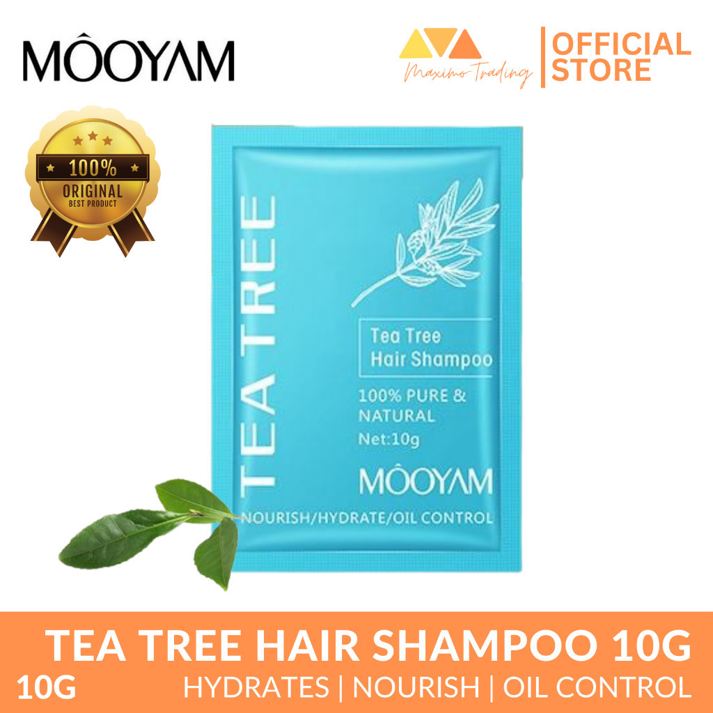 MOOYAM Tea Tree Special Shampoo Bag Deep Cleans Refreshes Scalp Anti ...