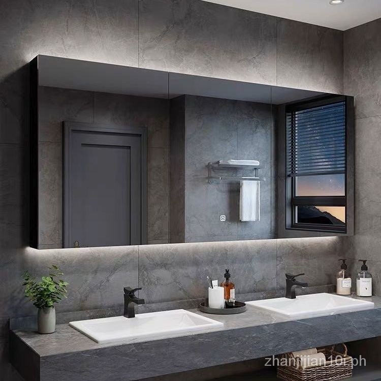 Bathroom Smart Mirror Cabinet Separate Wall-Mounted Bathroom Storage ...
