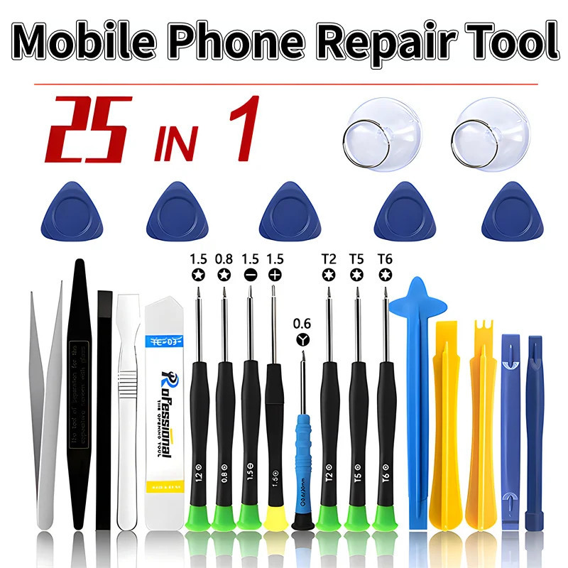 25 in 1 Mobile Phone Repair Tools Kit Laptop Tablet Watch Opening ...