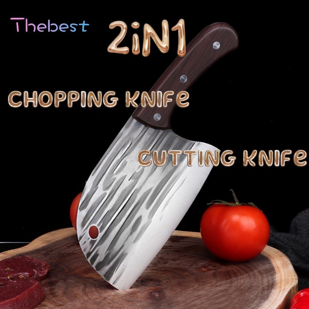 Traditional Handmade Forged Kitchen Knife Hammer Stainless Steel Chef's ...