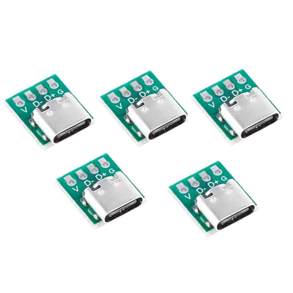 5PCS TYPE-C female socket test board with double-sided forward and ...