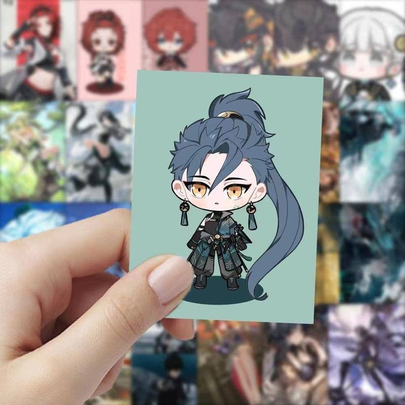 60Pcs/Set Game Wuthering Waves Stickers Kawaii Yangyang Baizhi Jiyan ...