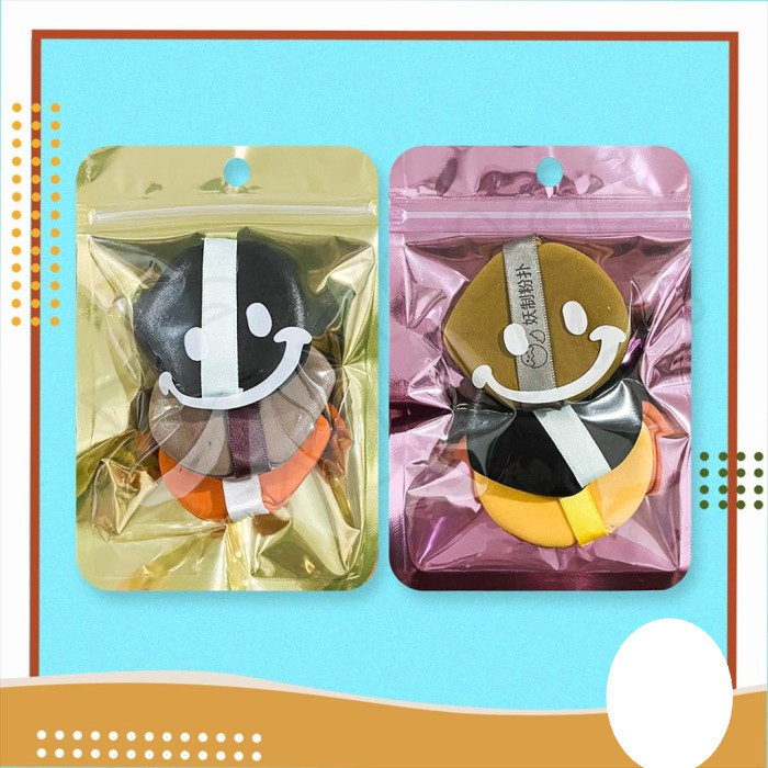 [Tokome23] COD NA Sponge Cushion contains 3 Round Powder Sponge/ Makeup ...