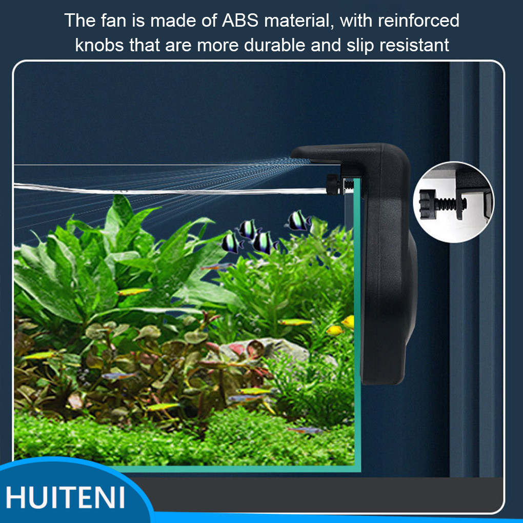 1/2/3 ABS Powerful Aquarium Fish Tank Cooling Fan Lower Temperature ...