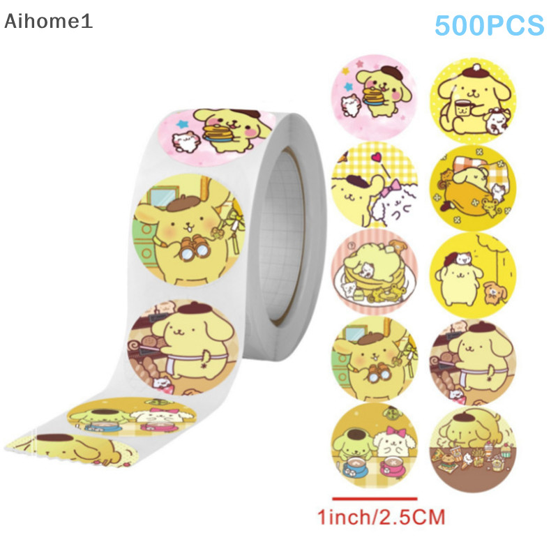 Aiho 500pcs Sanrio My Melody Kuromi Cinnamoroll Anime Cartoon Cute