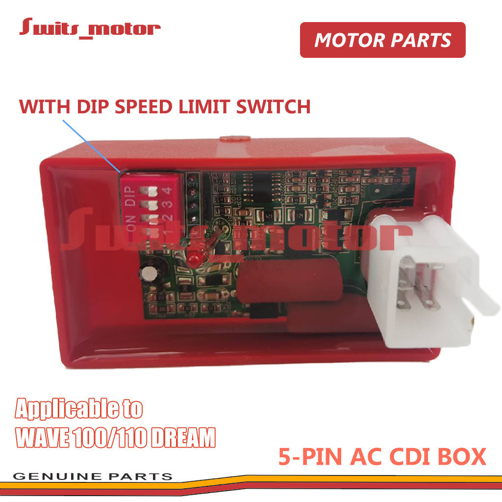 YX140 Competitive Racing YX160 5-pin AC CDI box with DIP speed limit ...