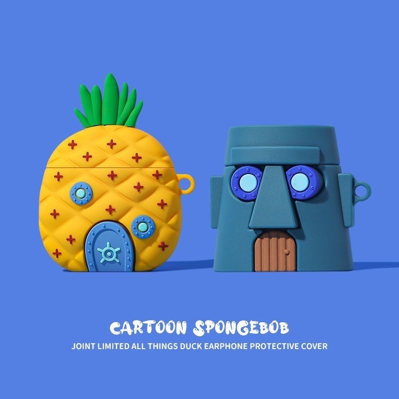 Cartoon SpongeBob SquarePants Pineapple House Apple airpodsPro2 ...