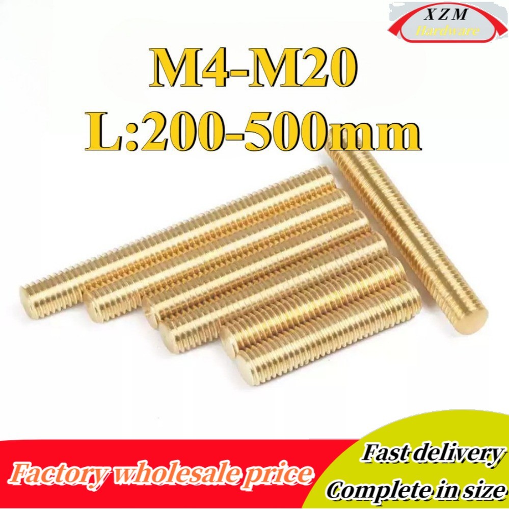 Brass Thread Rod/Tooth Strip Full Tooth Thread Screw Tooth Rod M4-M20 ...