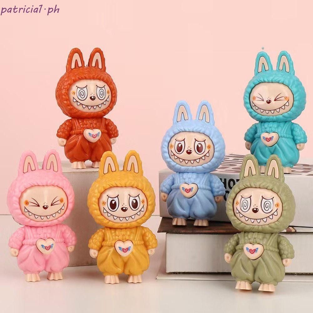 PATRICIA Labubu Face Changing Doll, With Keychain 3 Facial Labubu Face ...