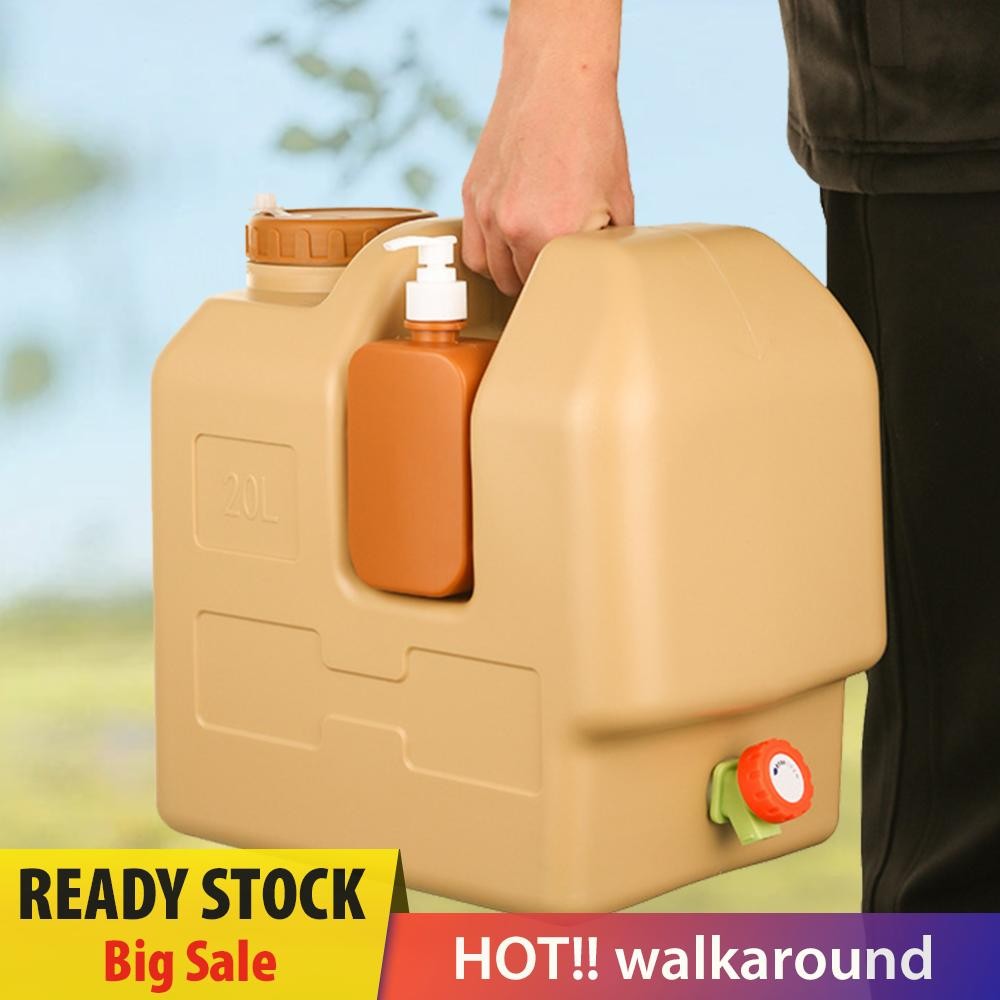 20L Water Container with Spigot and Soap Dispenser Portable Camping ...