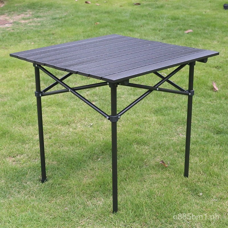 Outdoor Picnic Table and Chair Aluminum Alloy Foldable Stall Table ...
