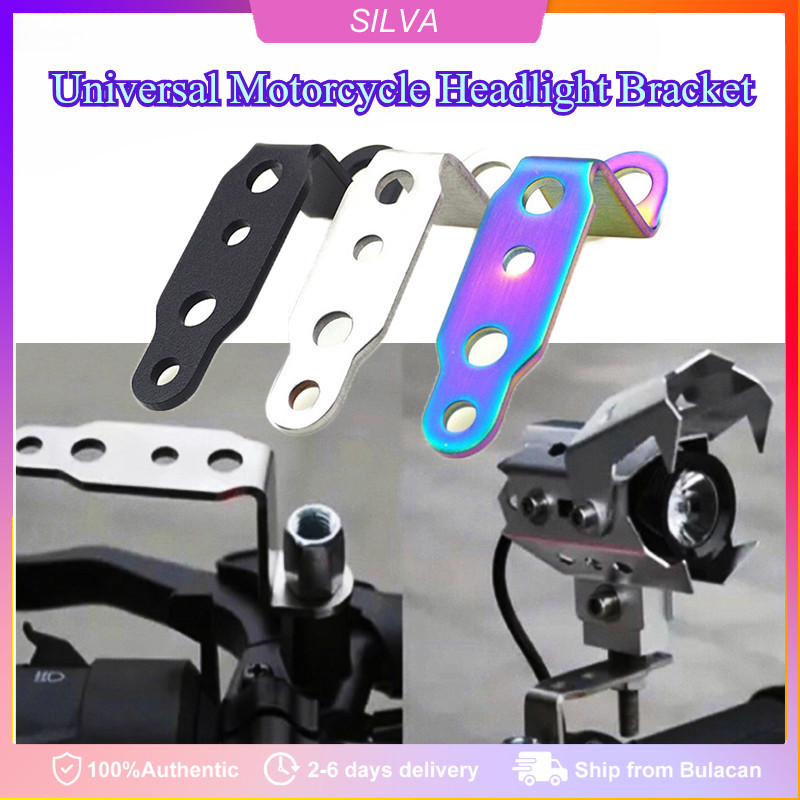 2PCS Universal Bracket Motorcycle Headlight Rearview Mirror Mounting ...