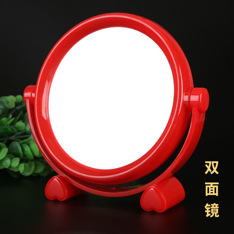 Double-sided Desktop Mirror Big Red Mirror Wedding Tabletop Dowry ...