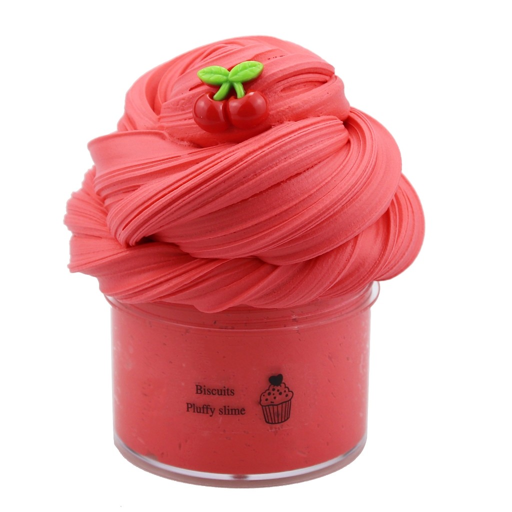 70ml Fruit Cake Slime Kit Fluffy Floam Kids Modeling Slime Clay Toys ...