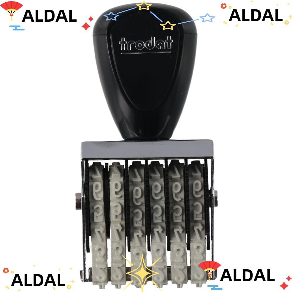 ALDAL Number Stamp, Changeable 6 Digit Number Roller Stamps, DIY ...