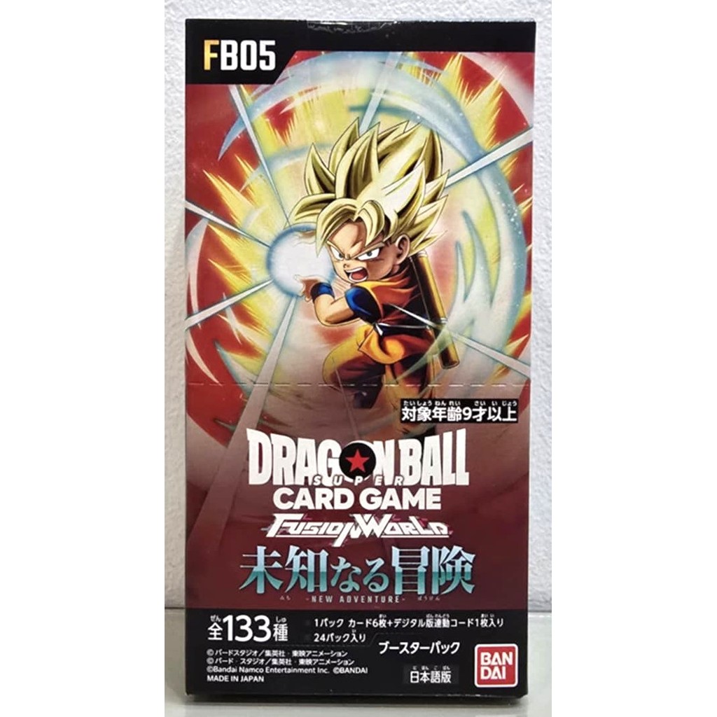 Dragon Ball Super Card Game Fusion World - New Adventure Booster Box FB05 24s (Japanese ...