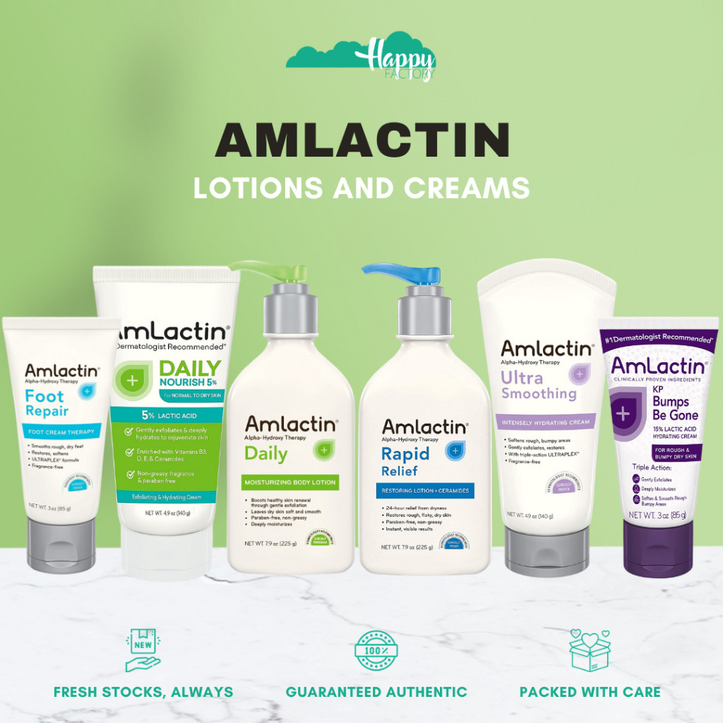AMLACTIN Daily Moisturizing Lotion | Rapid Relief Lotion | Ultra ...