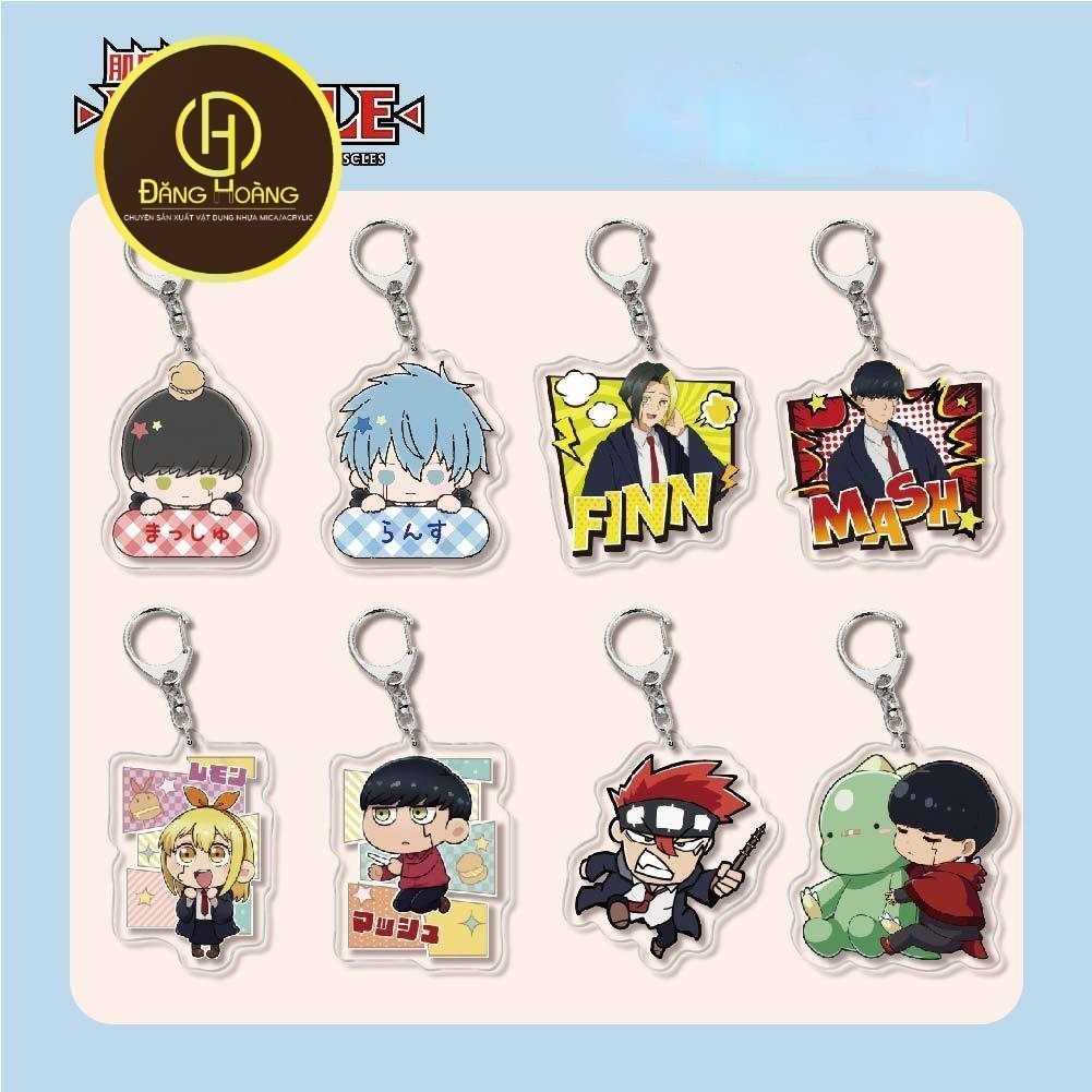 Mashle Magic and Muscles Acrylic Collectible Keychain Lance Crown Lemon ...