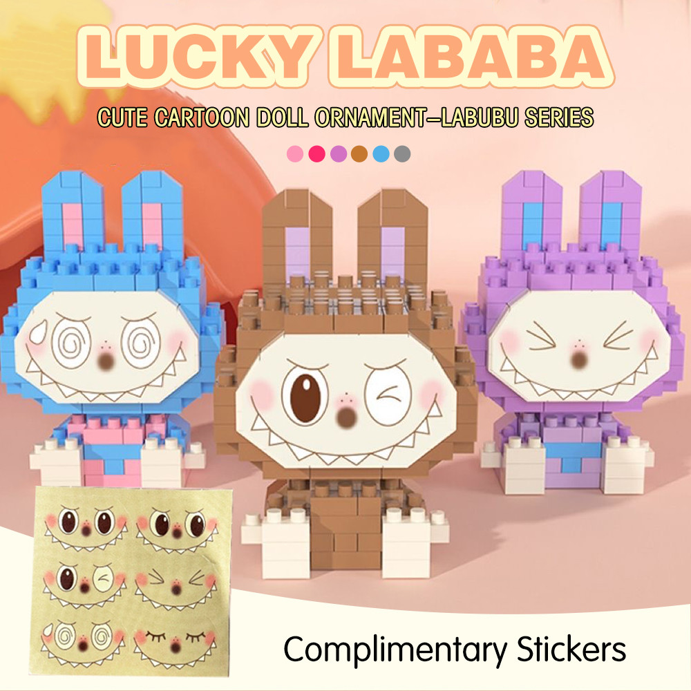 Mini Blocks Cute Small Building Block Assembled Small Sanrio Particles ...