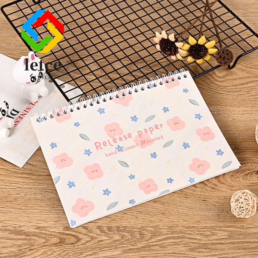 LETCE Sticker Book, Reusable Flower Sticker Organizer, Blank White A5 ...