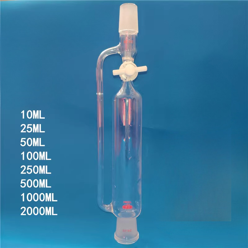 Teflon Glass Standard Port Constant Pressure Funnel Tubular Drip Funnel ...