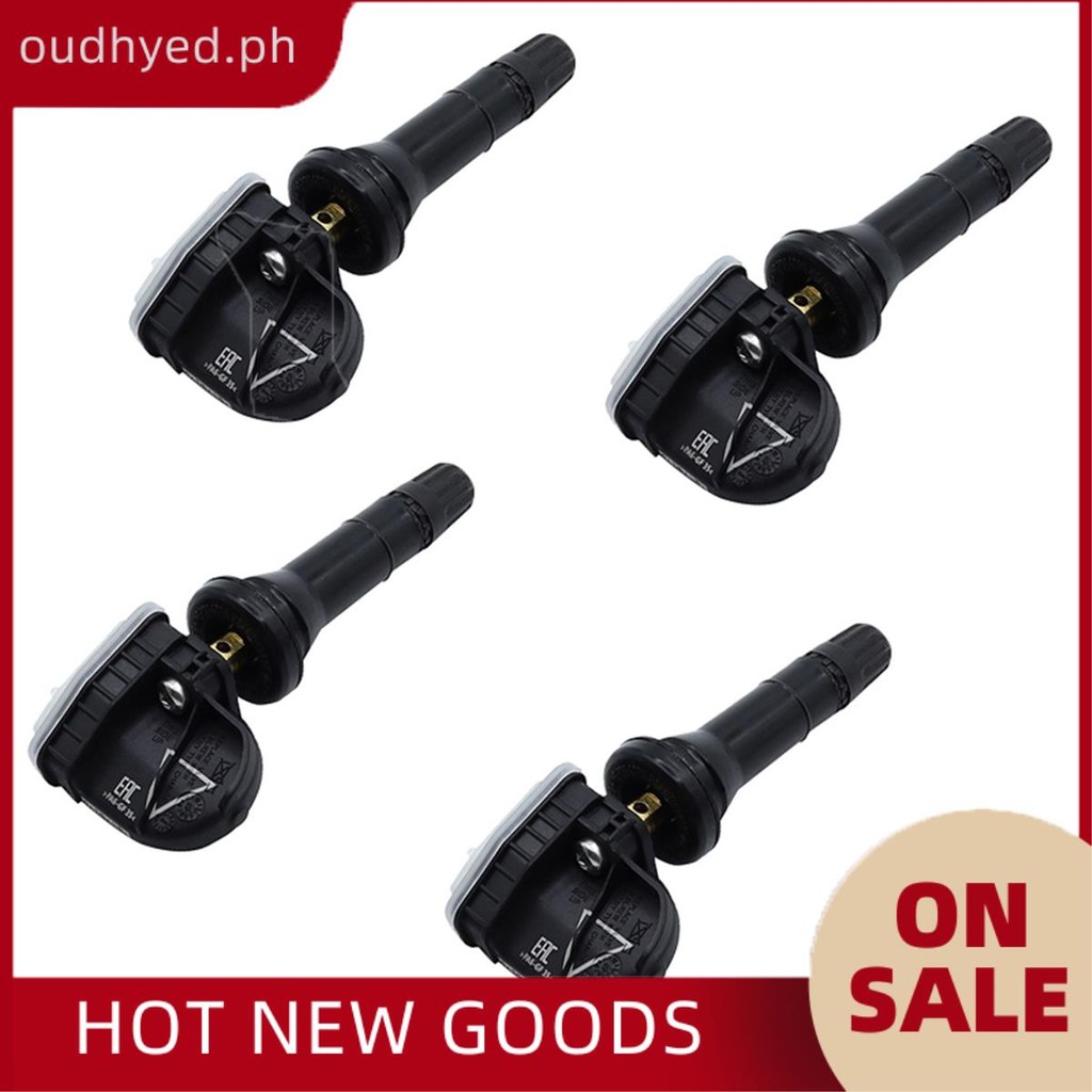 PHOU 4 Piece TPMS Tire Pressure Monitor Sensor Black ABS Automotive ...