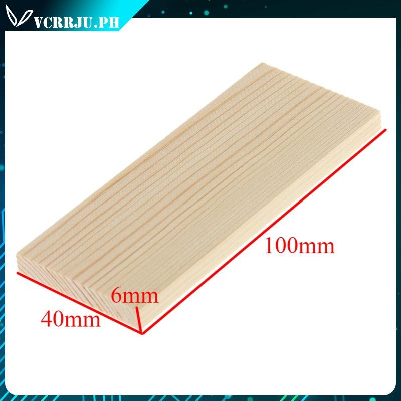 [vcrrju] Pack of 10 Natural Wooden Rectangle Board Panel for Modelling ...