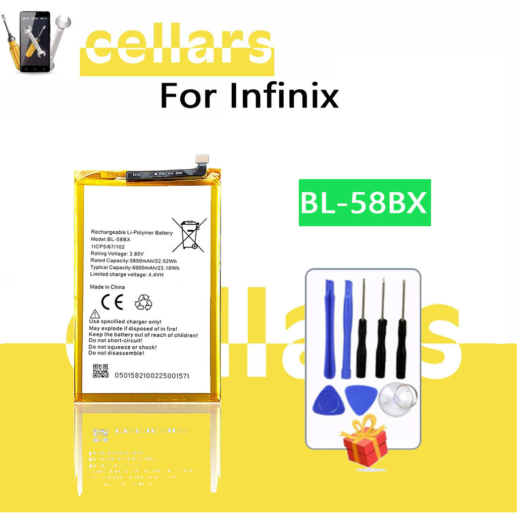 BL-58BX Battery For Infinix Hot 10 Play Hot 10i Hot 10S 10S NFC Hot 10T ...