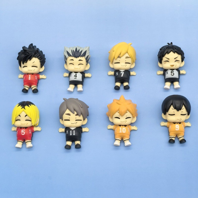 8Pcs/Set Haikyuu!! Hinata Shoyo Tobio Kageyama Bokuto Kotaro Akaashi Keiji Oikawa Tooru Q ...