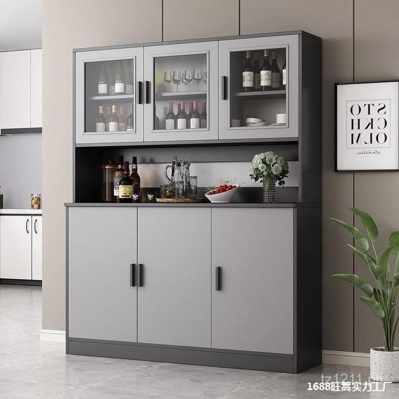 Modern Minimalist Wine Cabinet Sideboard Living Room Wall Storage High ...