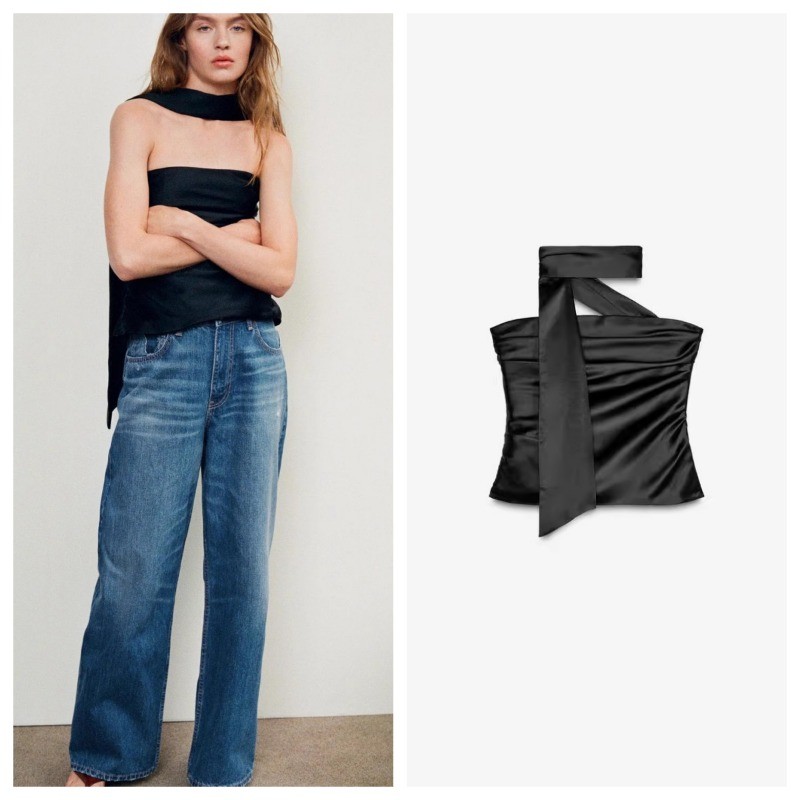 Zara Spring New Product Women's European American Style Strapless ...