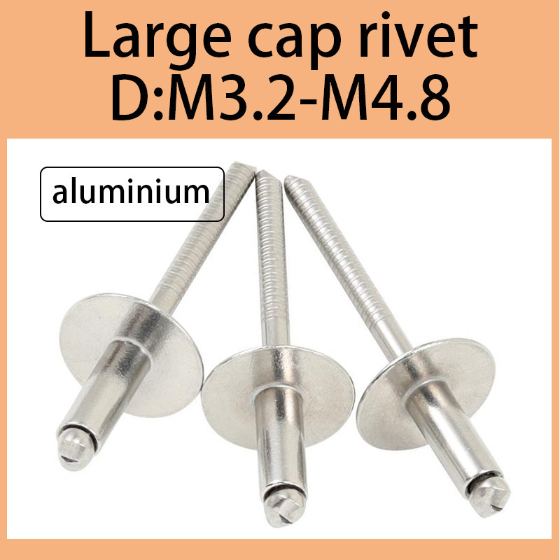Round Blind Rivets/Rivets Aluminum core pulling rivet with large head ...