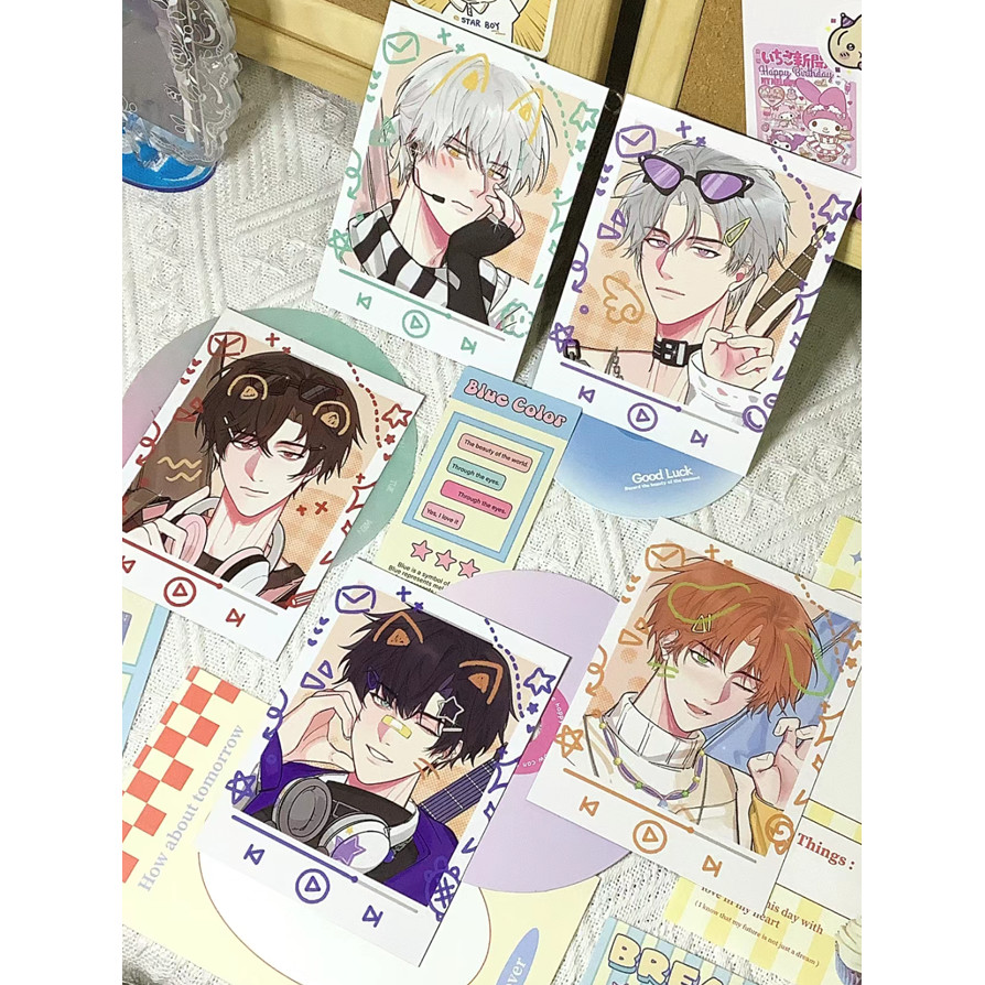 F&X Anime Mini Truck Light and Night Love Summer Mingxing Polaroid Cute ...