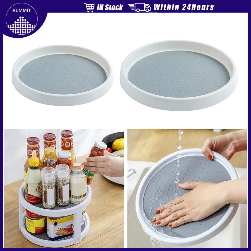Seasoning Tray Kitchen Home Organizer Rotating Rack Spice Tray Holder ...