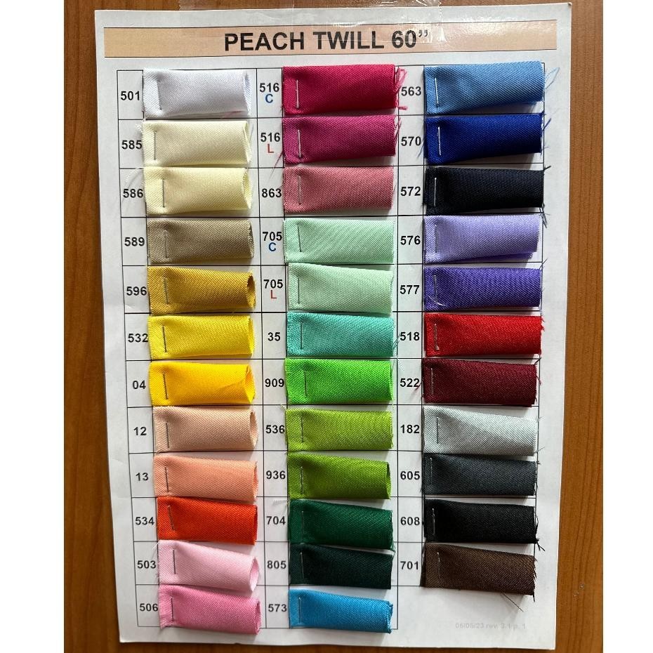 Peach Twill Fabric KANEBO Sold per roll (70 yards per roll) | Shopee Philippines