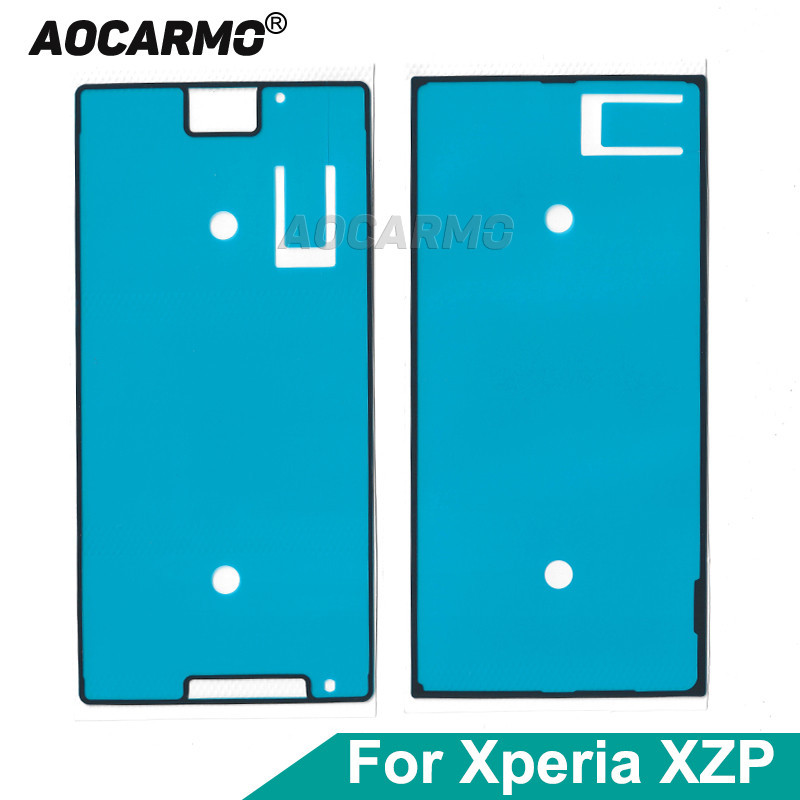 Front Lcd Screen Frame Sticker Adhesive Rear Back Cover Glue Full Set For Sony Xperia XZ Premium ...