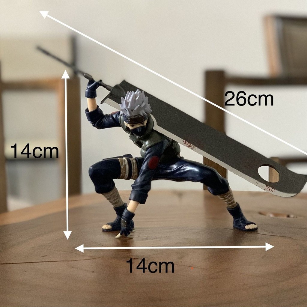 Naruto No Longer Cut Big Sword Hatake Kakashi Naruto Figure Model ...