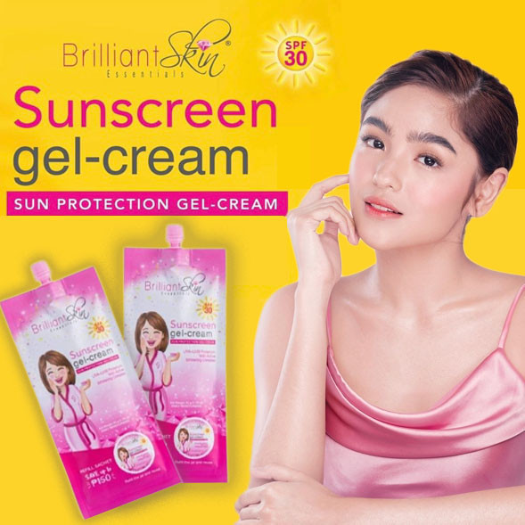 Orig BRILLIANT SKIN SUNBLOCK Sunscreen Gel Cream 50g | Shopee Philippines