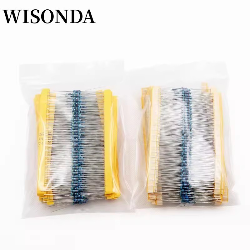 600pcs/set 300pcs/set 30 Kinds 1/4W Resistance 1% Metal Film Resistor ...