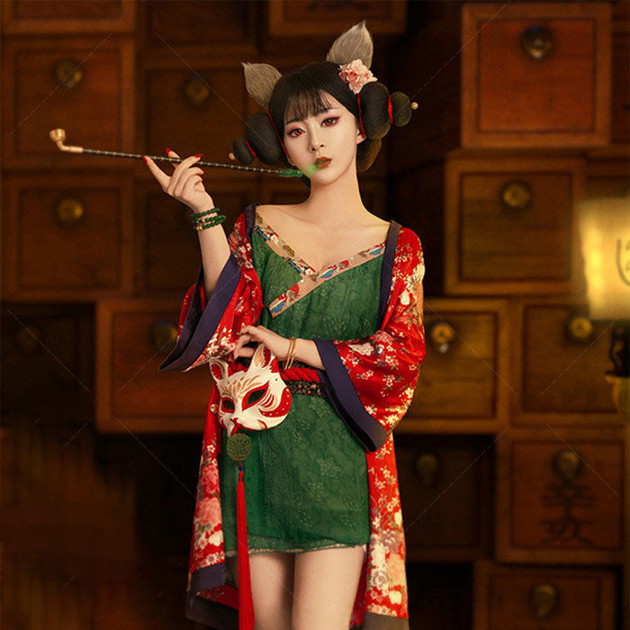 Clearance White Snake Origin cos Costume Fox Fox Demon Little Fox ...