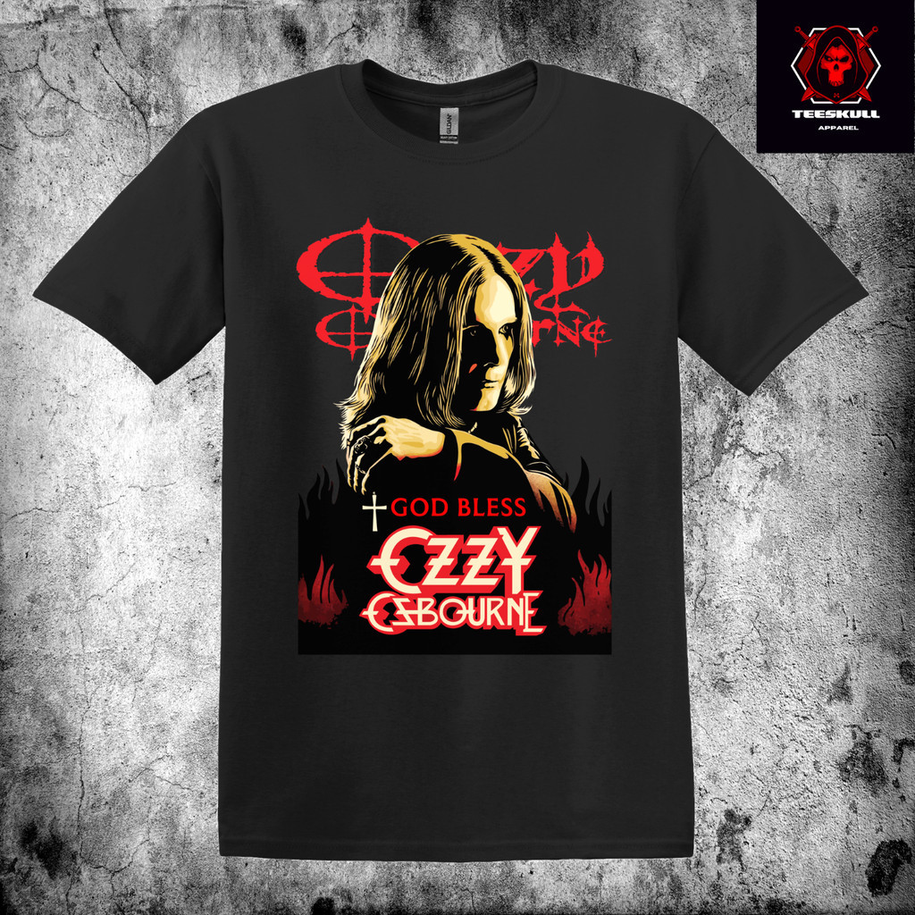 Ozzy Osbourne / God Bless Heavy Metal Rock Band Tee T-Shirt | Shopee ...